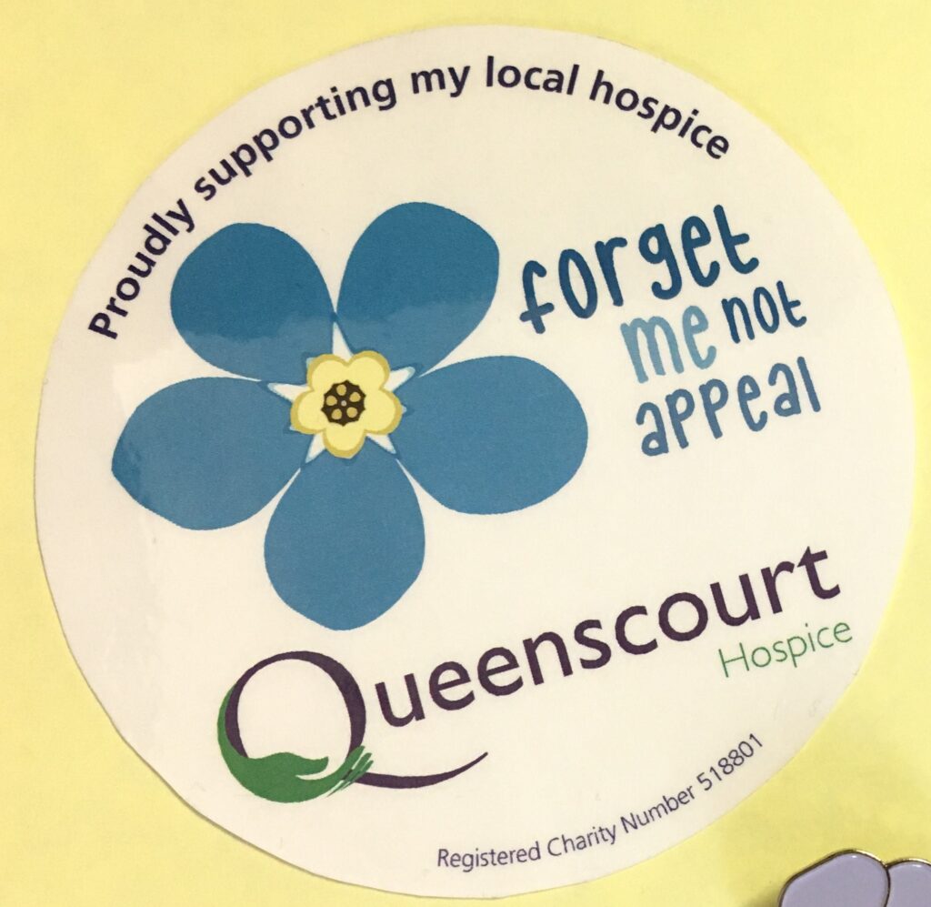 Forget-Me-Not Sticker - Queenscourt Hospice